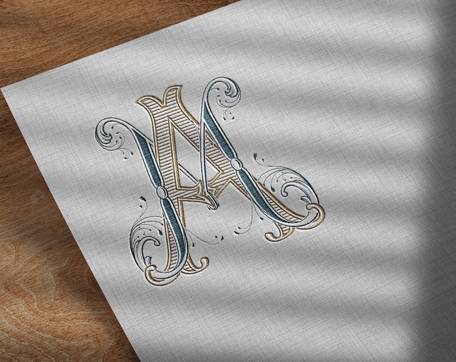2-letter Monogram (MA) | Digital Download Only - Wedding Monogram SVG ...