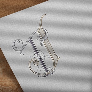 TJ Wedding Monogram | a Canva Ready SVG | Large File Sizes | 2 Color ...