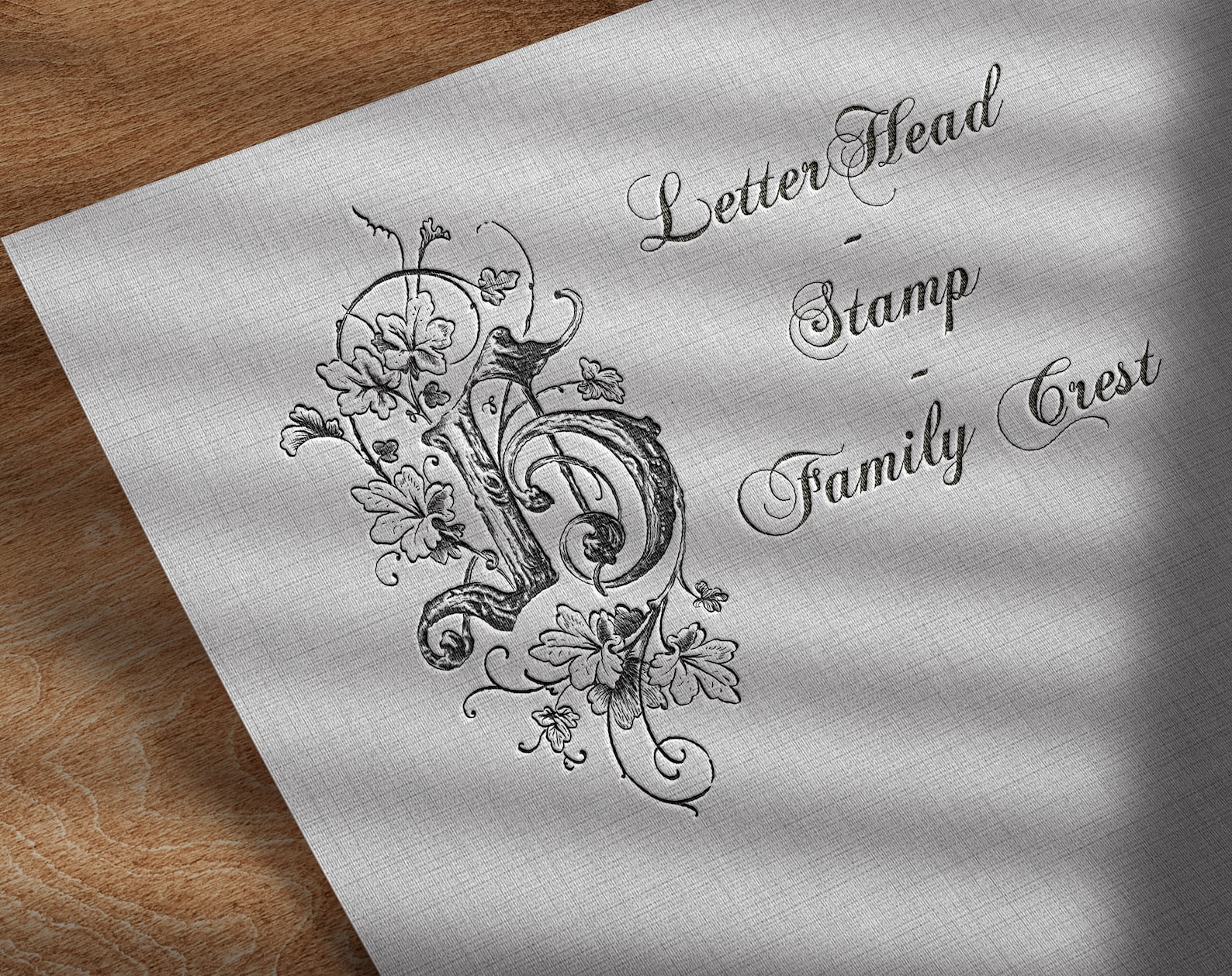 Victorian Era Monogram Single Letter H Vintage One Letter | Etsy