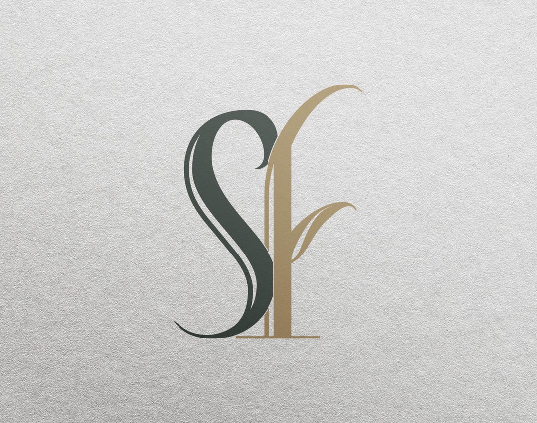 Elegant SF Wedding Monogram: Printable Logo (digital Download) - Etsy