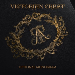 Victorian Crest SVG Vector Line Drawing Made to Order - Etsy