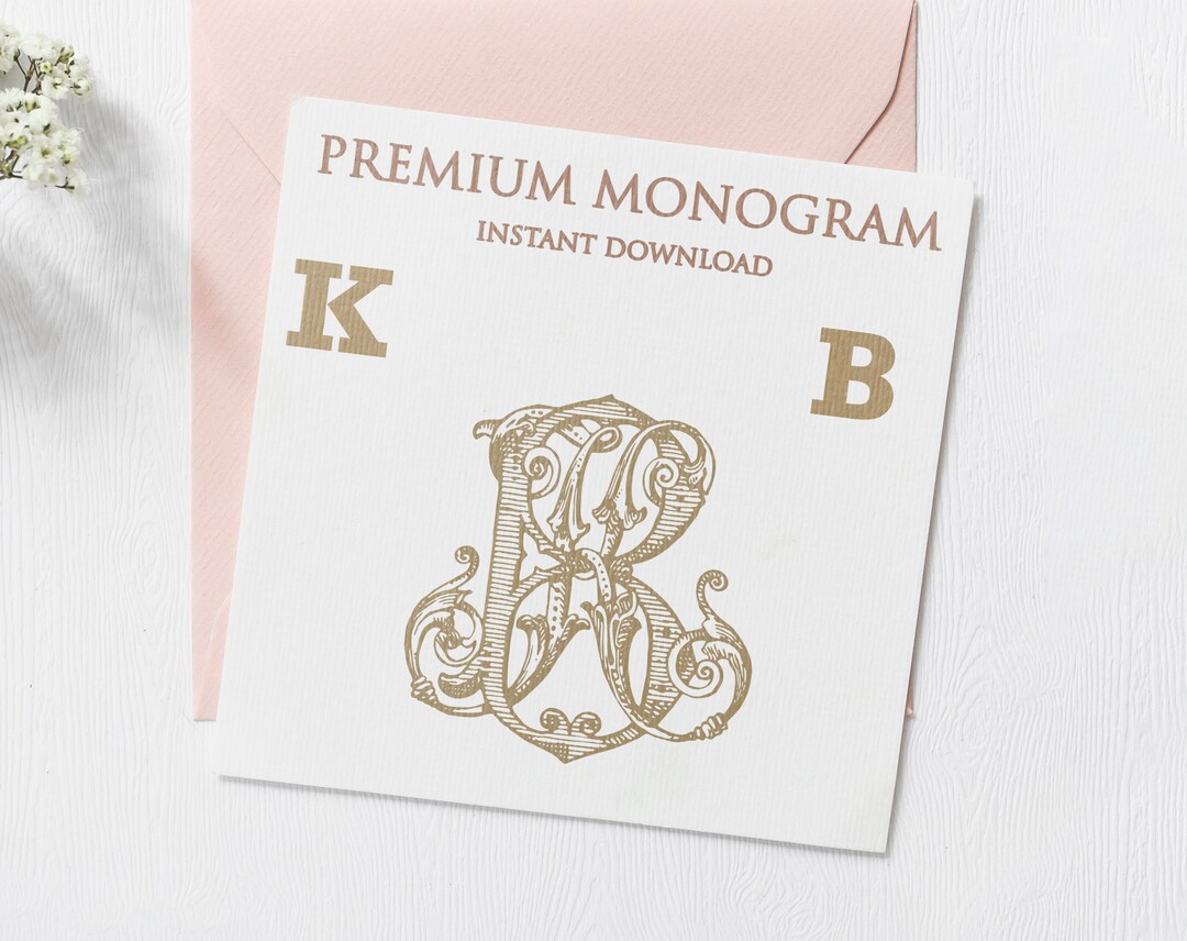 KB BK Wedding Duogram, Wedding Monogram | Wedding Logo | Invitation ...
