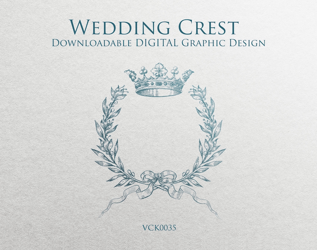 Victorian Style Wedding Crest | A Ready-to-download Scalable Vector ...