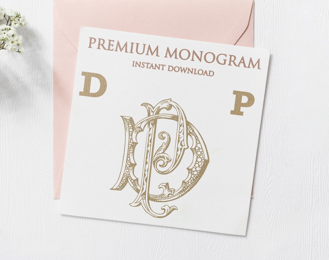 DP PD Wedding Duogram, Wedding Monogram Wedding Logo Invitation Logo ...