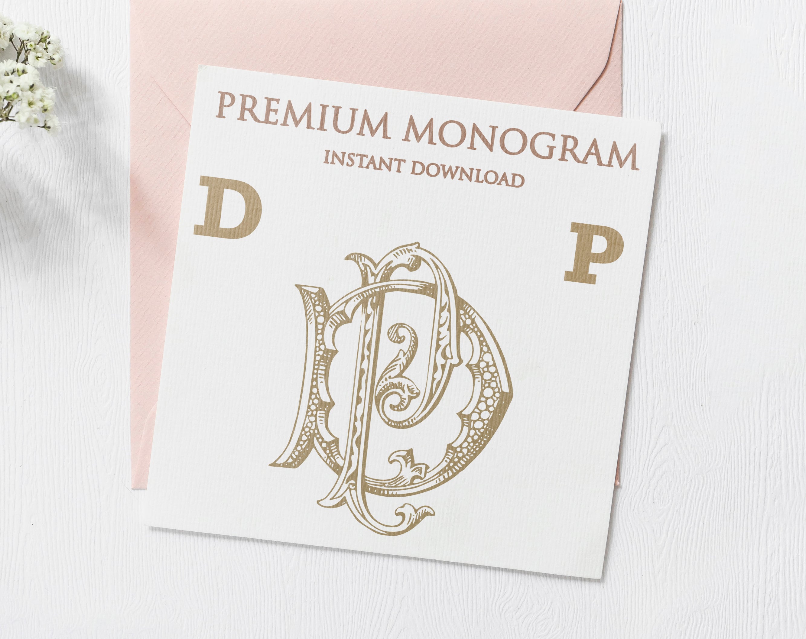 DP PD Wedding Duogram Wedding Monogram Wedding Logo | Etsy