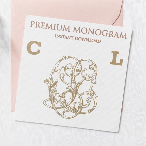 Monogram Lc - Etsy