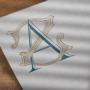 2-letter Monogram (AZ) | Digital Download Only - Wedding Monogram SVG ...