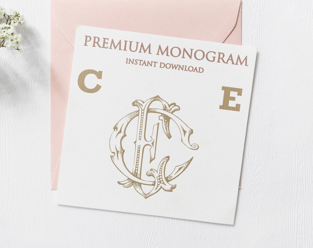 CE EC Wedding Duogram, Wedding Monogram | Wedding Logo | Invitation ...