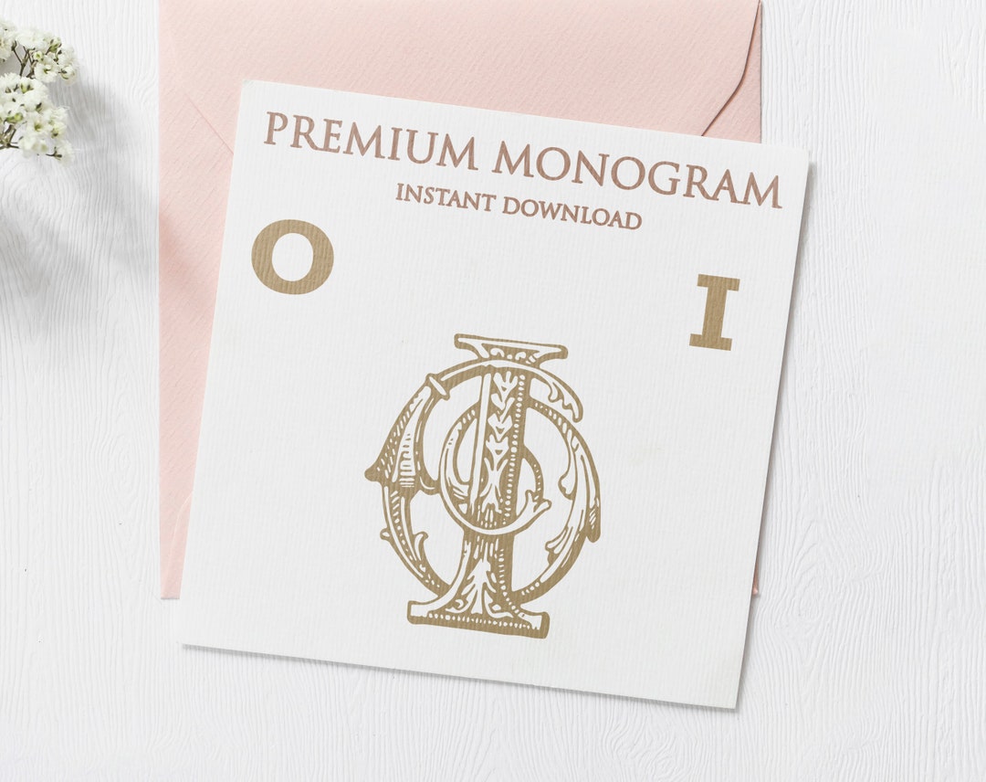 OI IO Wedding Duogram, Wedding Monogram | Wedding Logo | Invitation ...