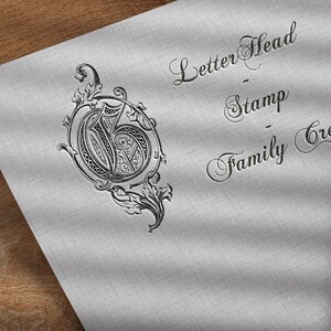 Victorian Era Monogram - Single Letter G, Vintage One Letter Monogram ...