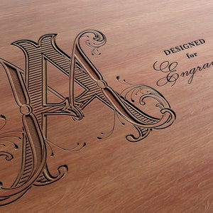 2-letter Monogram (MA) | Digital Download Only - Wedding Monogram SVG ...