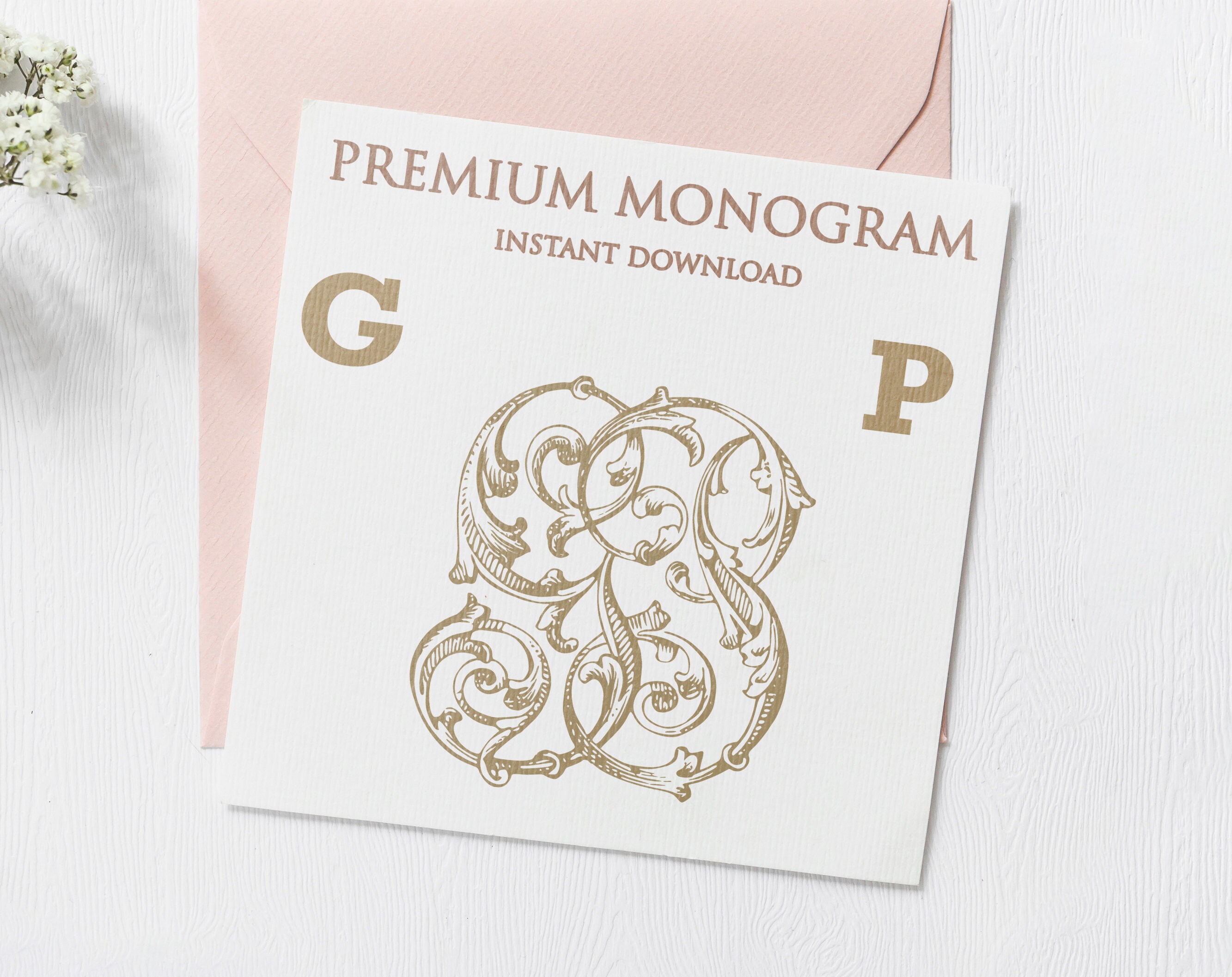 GP PG V.2 Wedding Duogram Wedding Monogram Wedding Logo | Etsy