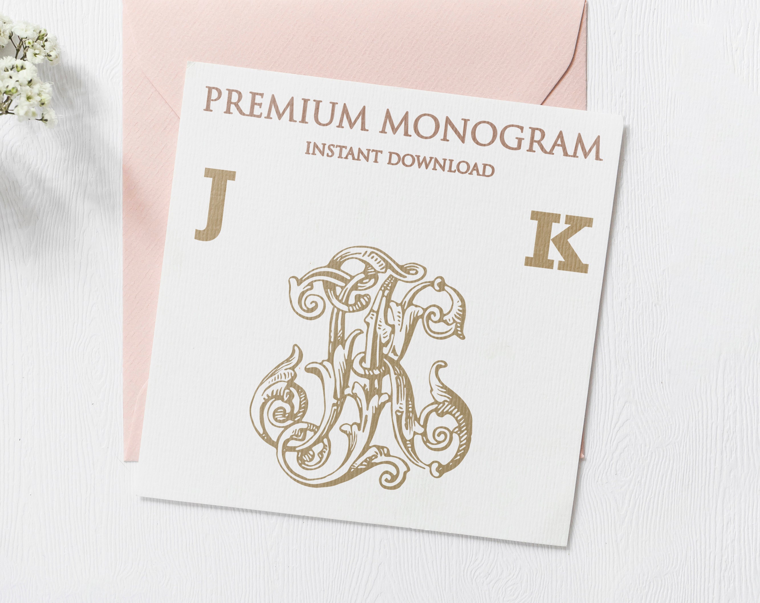 JK KJ V.2 Wedding Duogram Wedding Monogram Wedding Logo | Etsy