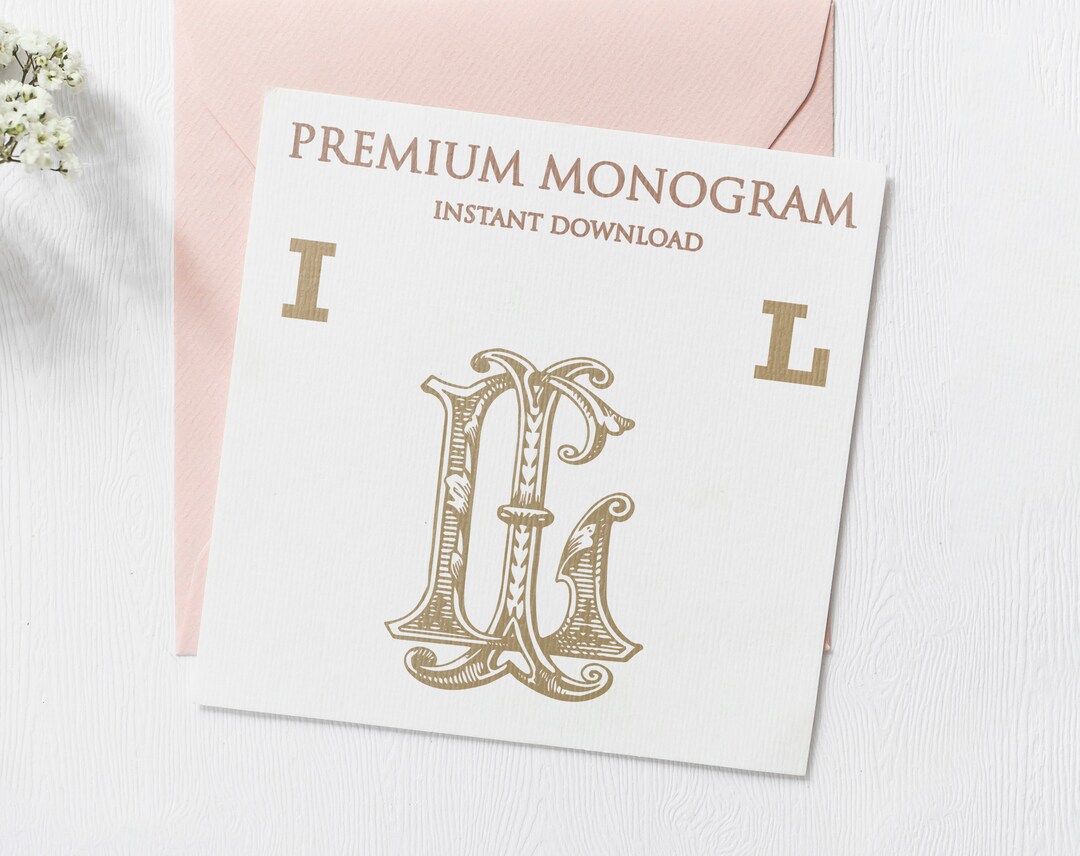 IL LI Wedding Duogram, Wedding Monogram | Wedding Logo | Invitation ...