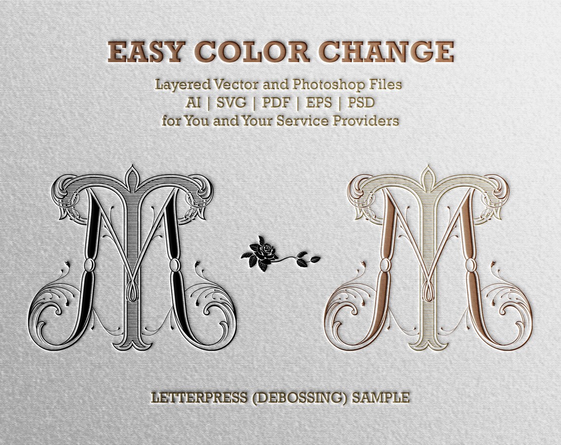 Two Letter Monogram 2-letter Monogram Digital Download - Etsy