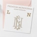 LN NL Wedding Duogram, Wedding Monogram | Wedding Logo | Invitation ...