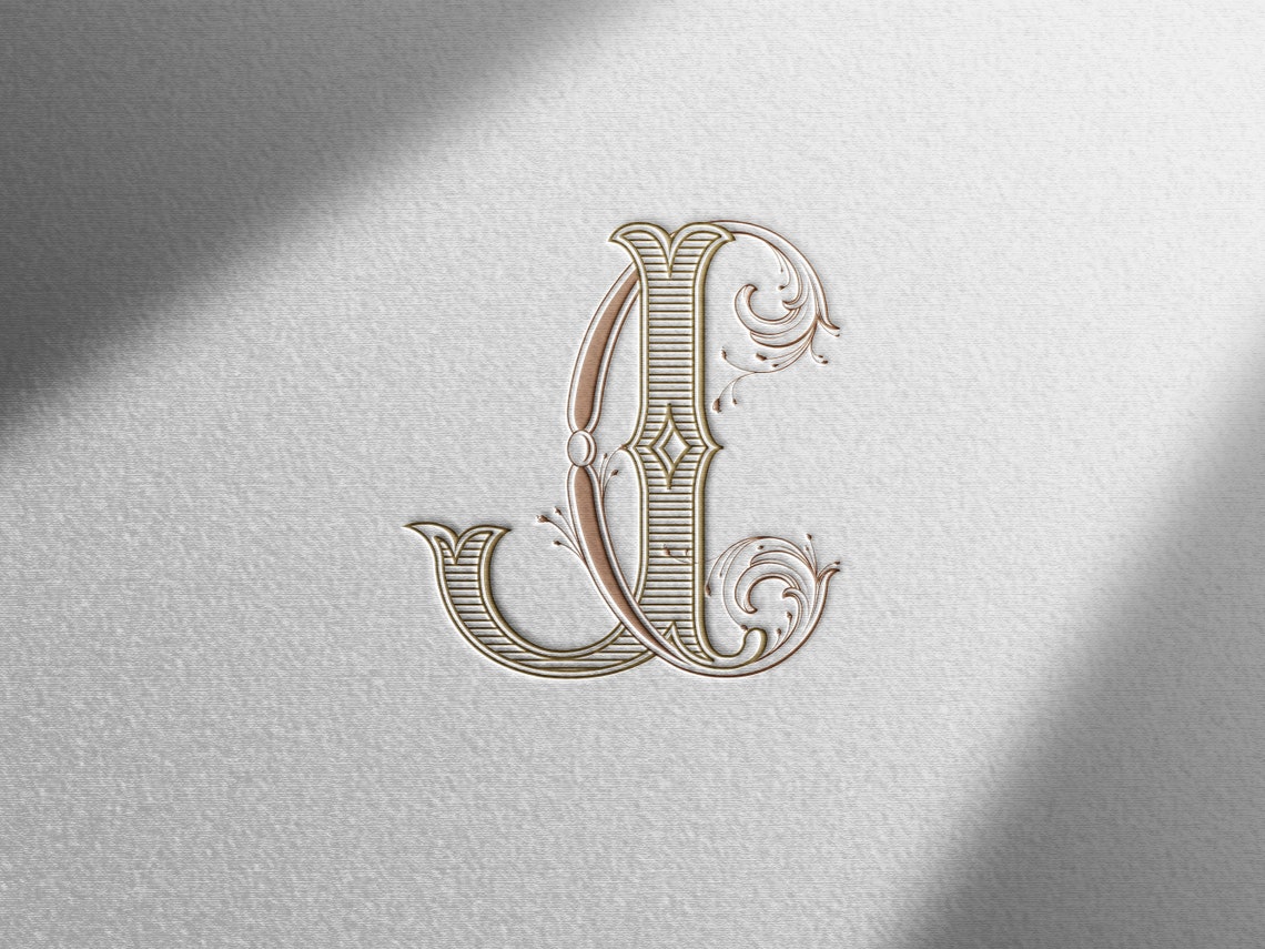 JC Wedding Monogram 2 Letter Monogram Monogram Wedding | Etsy