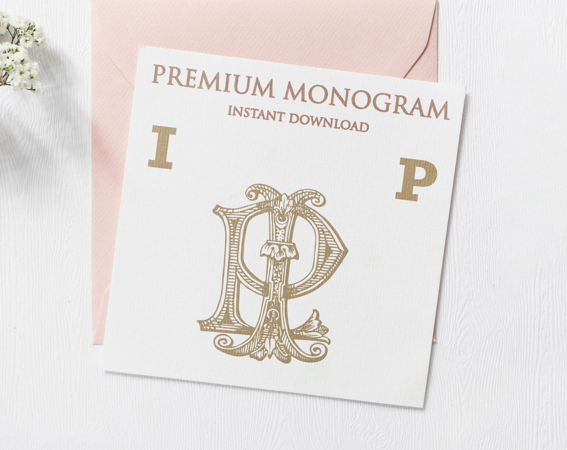 IP PI Wedding Duogram, Wedding Monogram | Wedding Logo | Invitation ...