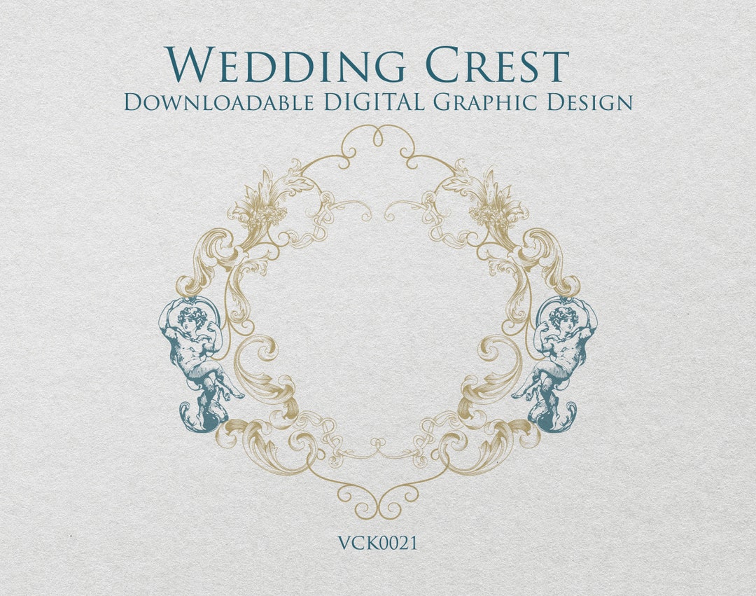 Victorian Style Wedding Crest | A Ready-to-download Scalable Vector ...