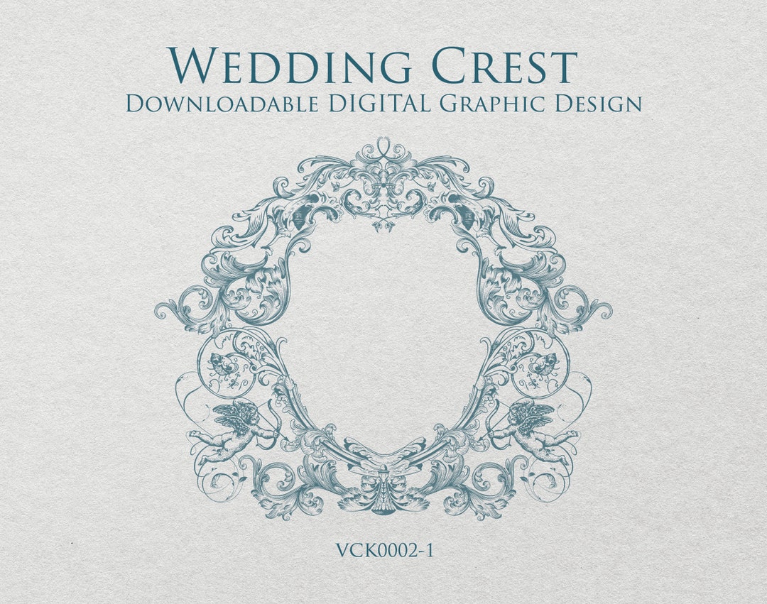 Victorian Style Wedding Crest | A Ready-to-download Scalable Vector ...