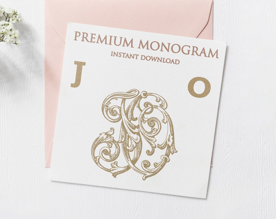 JO OJ V.2 Wedding Duogram, Wedding Monogram | Wedding Logo | Invitation ...