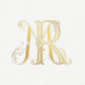 Wedding Monogram SVG With Letters MR | Digital Download - Wedding ...