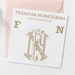 FN, NF Wedding Duogram, Wedding Monogram | Wedding Logo | Invitation ...