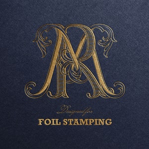 Wedding Monogram SVG - MR | Letters M & R Are Combined as a Color ...