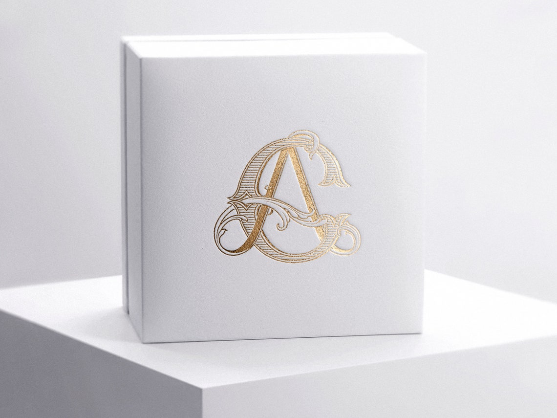 2 Letter Monogram With Letters AC Digital Download Wedding - Etsy