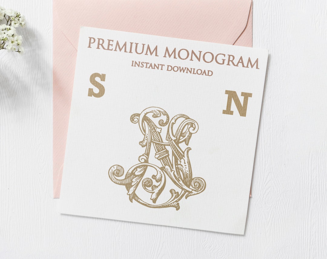 SN NS Wedding Duogram, Wedding Monogram | Wedding Logo | Invitation ...