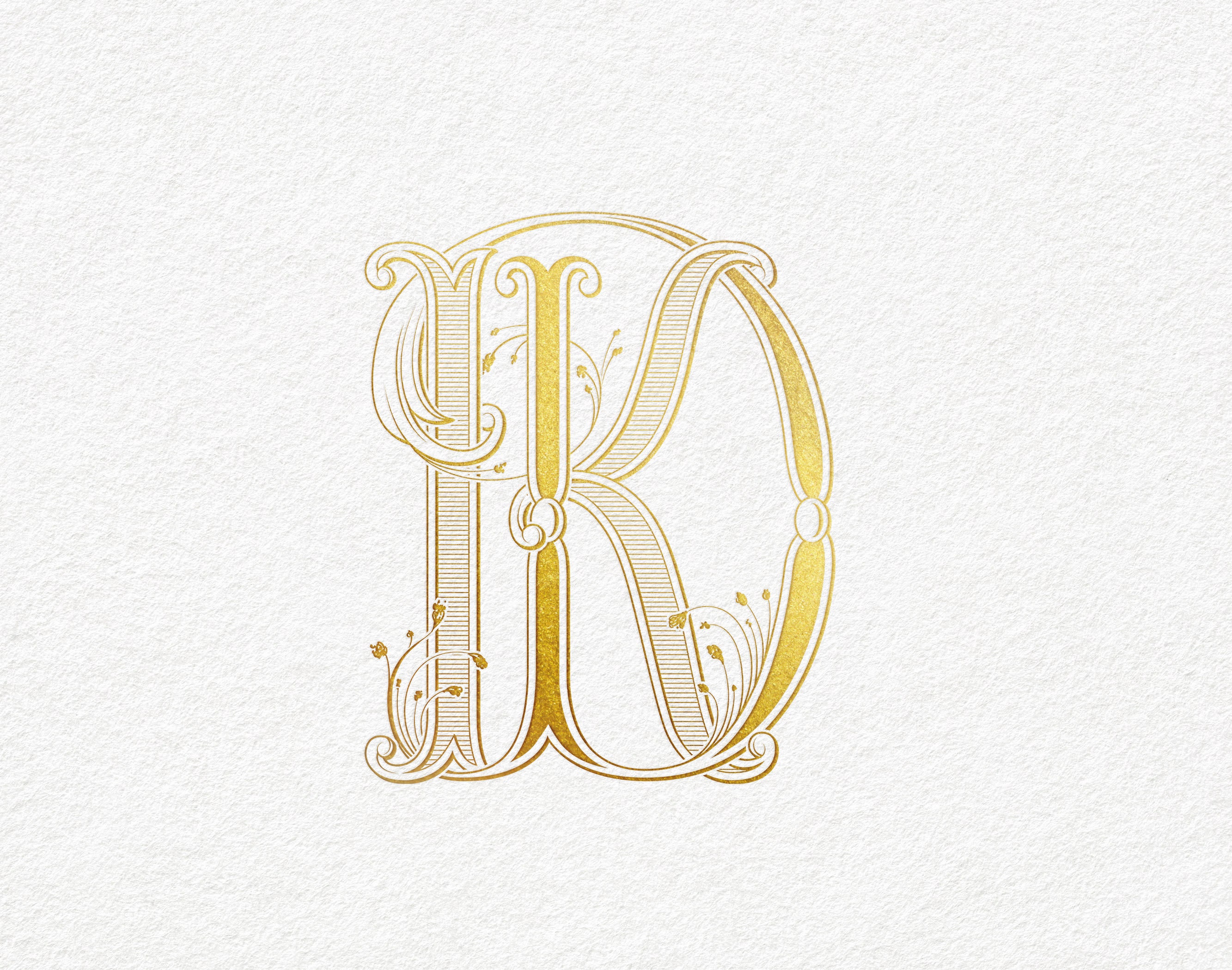 Wedding Monogram SVG With Letters DK | Digital Download - Wedding ...