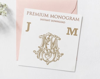 CI IC Wedding Duogram, Wedding Monogram Wedding Logo Invitation Logo ...