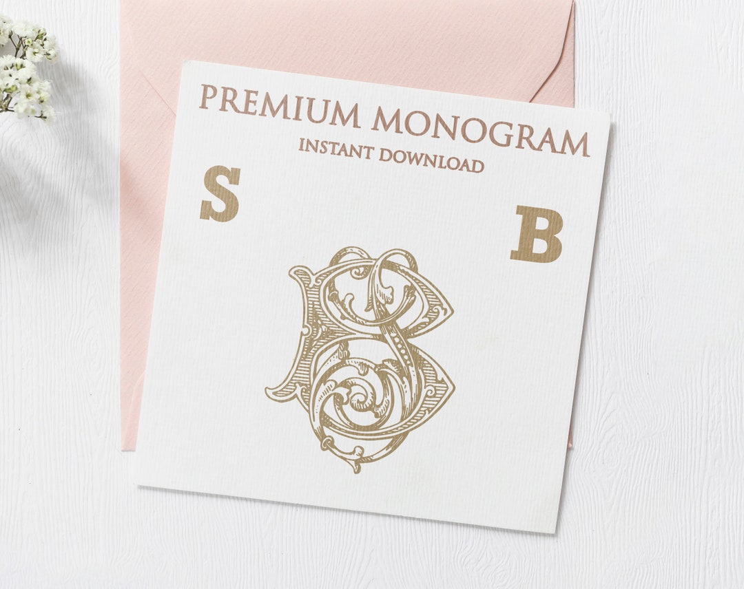 SB BS Wedding Duogram, Wedding Monogram | Wedding Logo | Invitation ...
