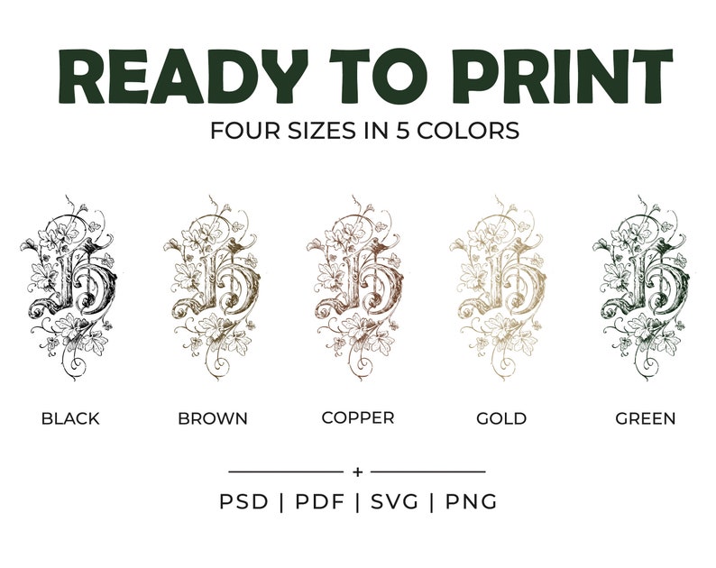 Victorian Era Monogram Single Letter H Vintage One Letter | Etsy