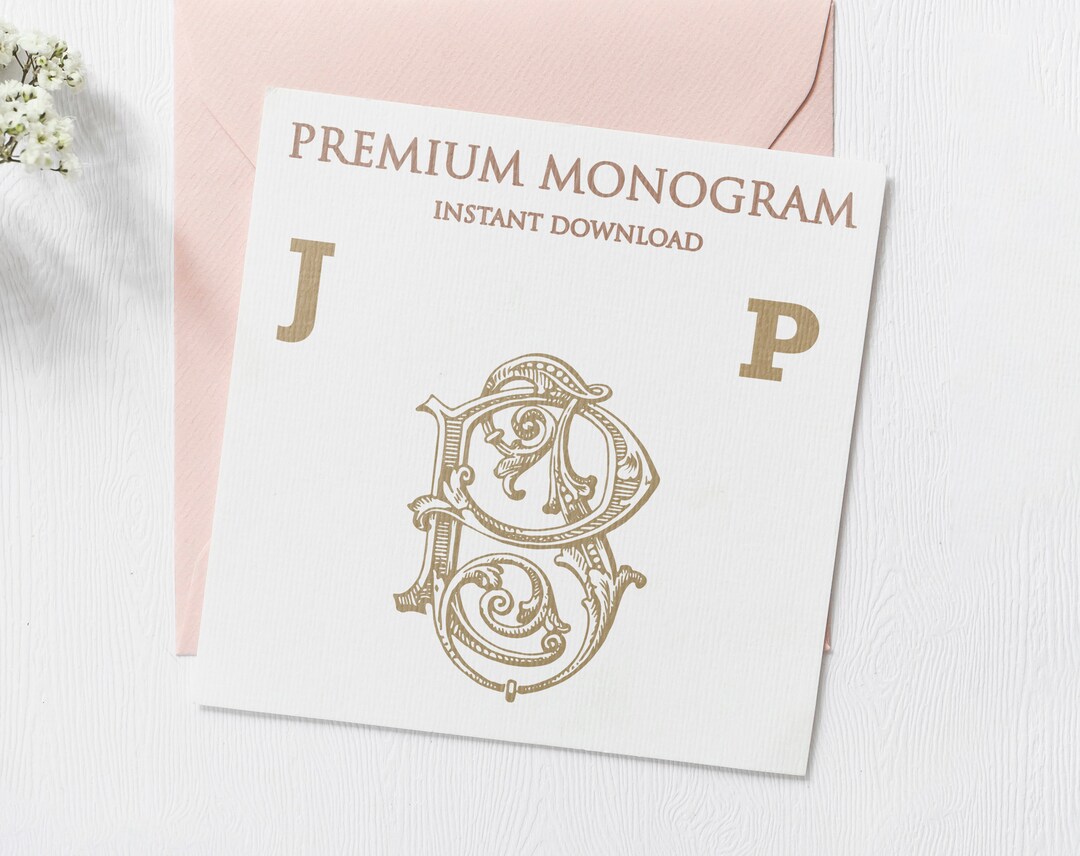 JP PJ Wedding Duogram, Wedding Monogram | Wedding Logo | Invitation ...