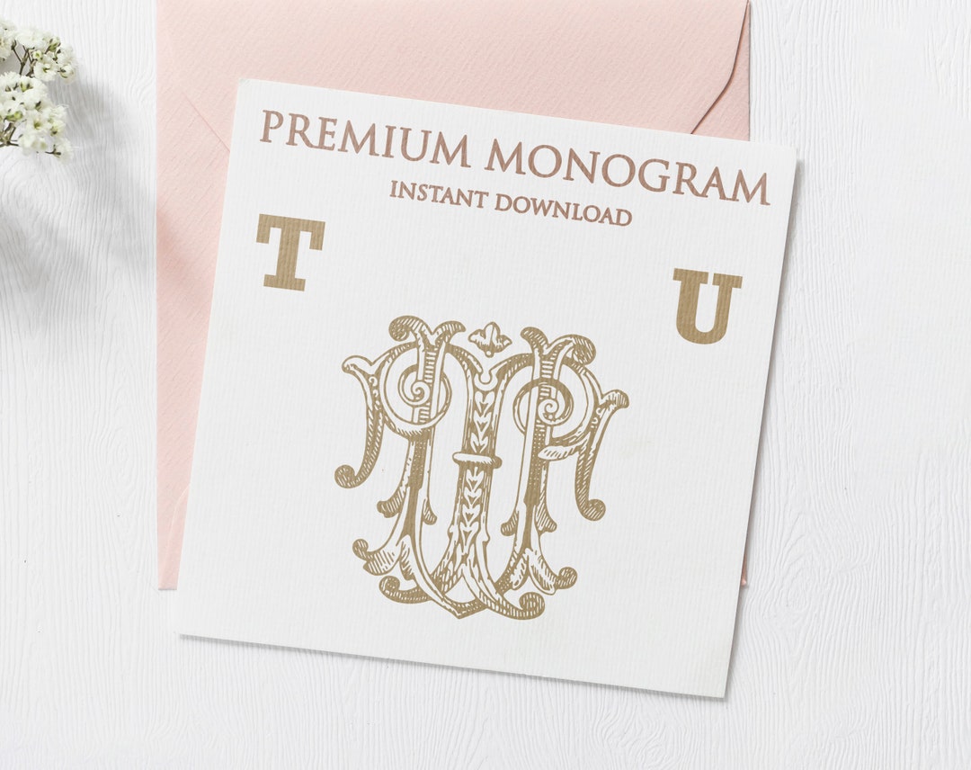 TU UT V.2 Wedding Duogram, Wedding Monogram | Wedding Logo | Invitation ...