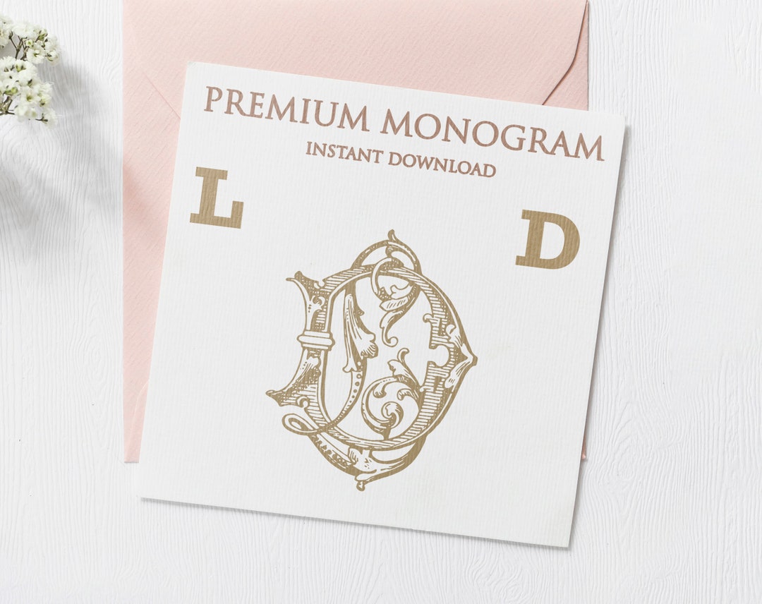 LD DL Wedding Duogram, Wedding Monogram | Wedding Logo | Invitation ...