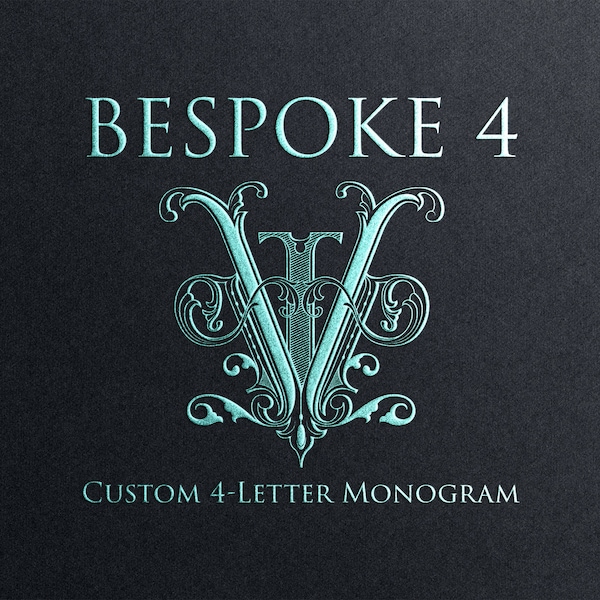 4 Letter Monogram - Etsy
