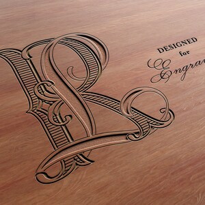 2 Letter Monogram With Letters LR | Digital Download - Wedding Monogram ...