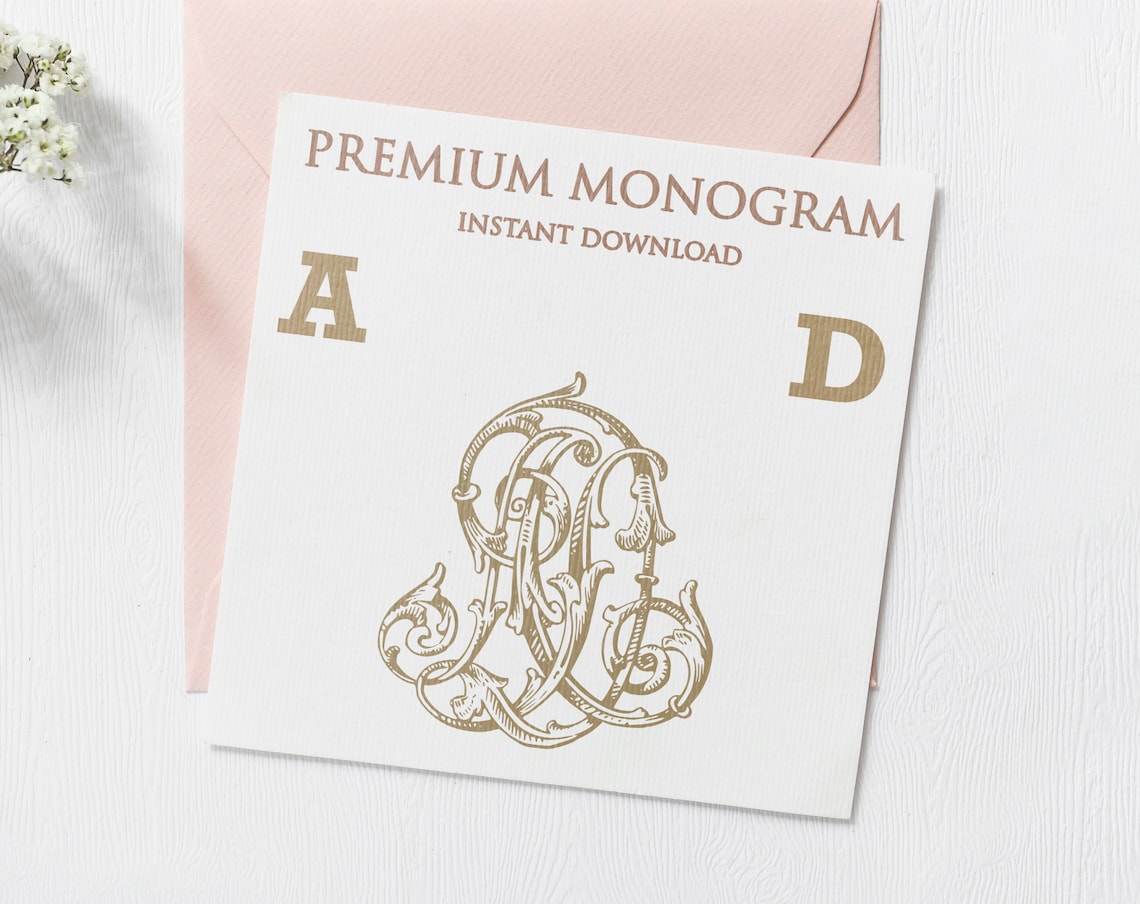 AD DA Wedding Duogram, Wedding Monogram | Wedding Logo | Invitation ...