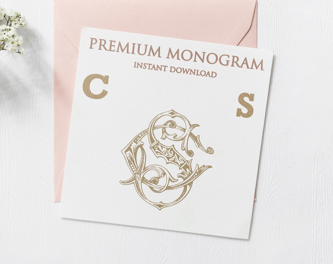 CS SC Wedding Duogram, Wedding Monogram | Wedding Logo | Invitation ...