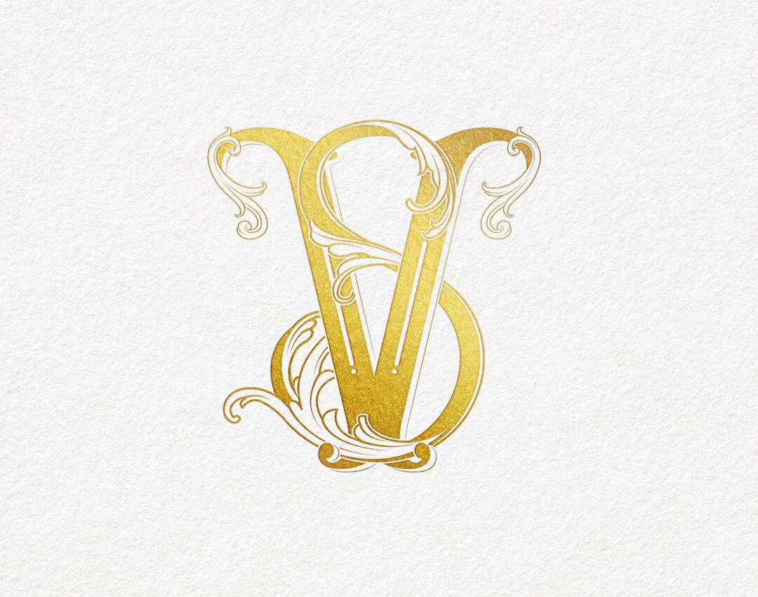 SV Wedding Monogram | a Canva Ready SVG | Large File Sizes | Union of ...