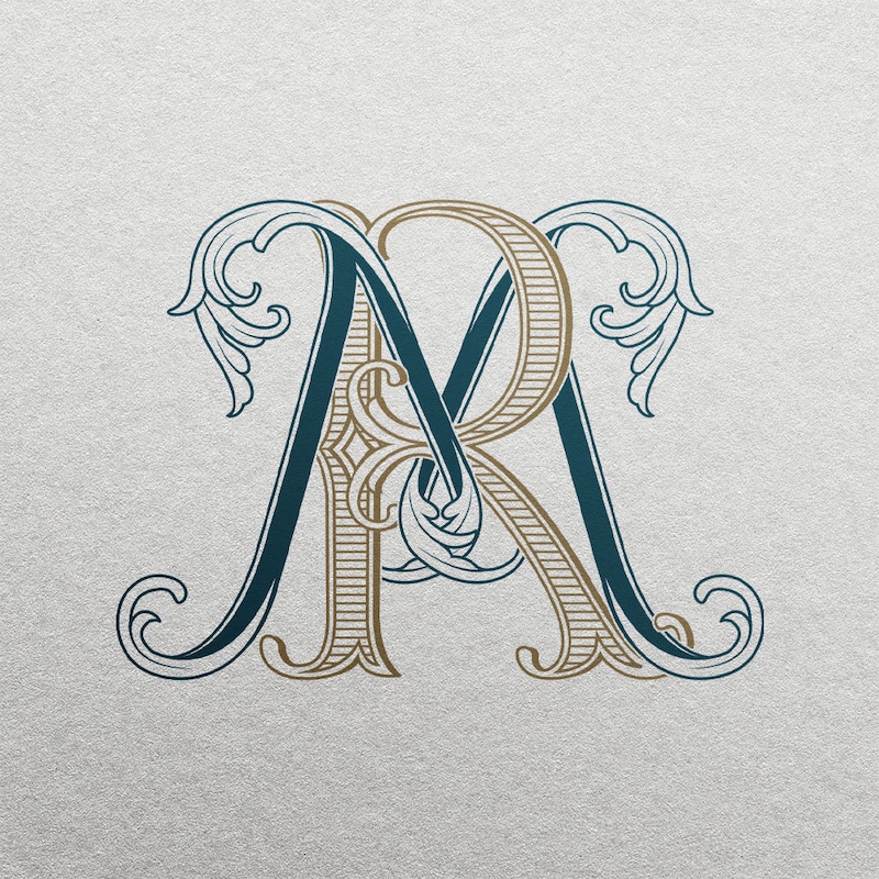 M and R Logo Digital - Etsy