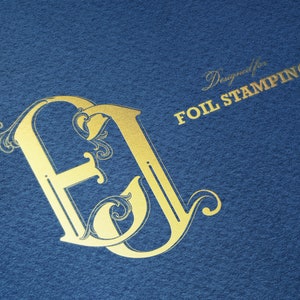 Wedding Monogram or Personal Logo With Initials EJ | Color Editable ...