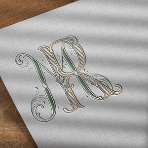 Wedding Monogram SVG With Letters MR | Digital Download - Wedding ...