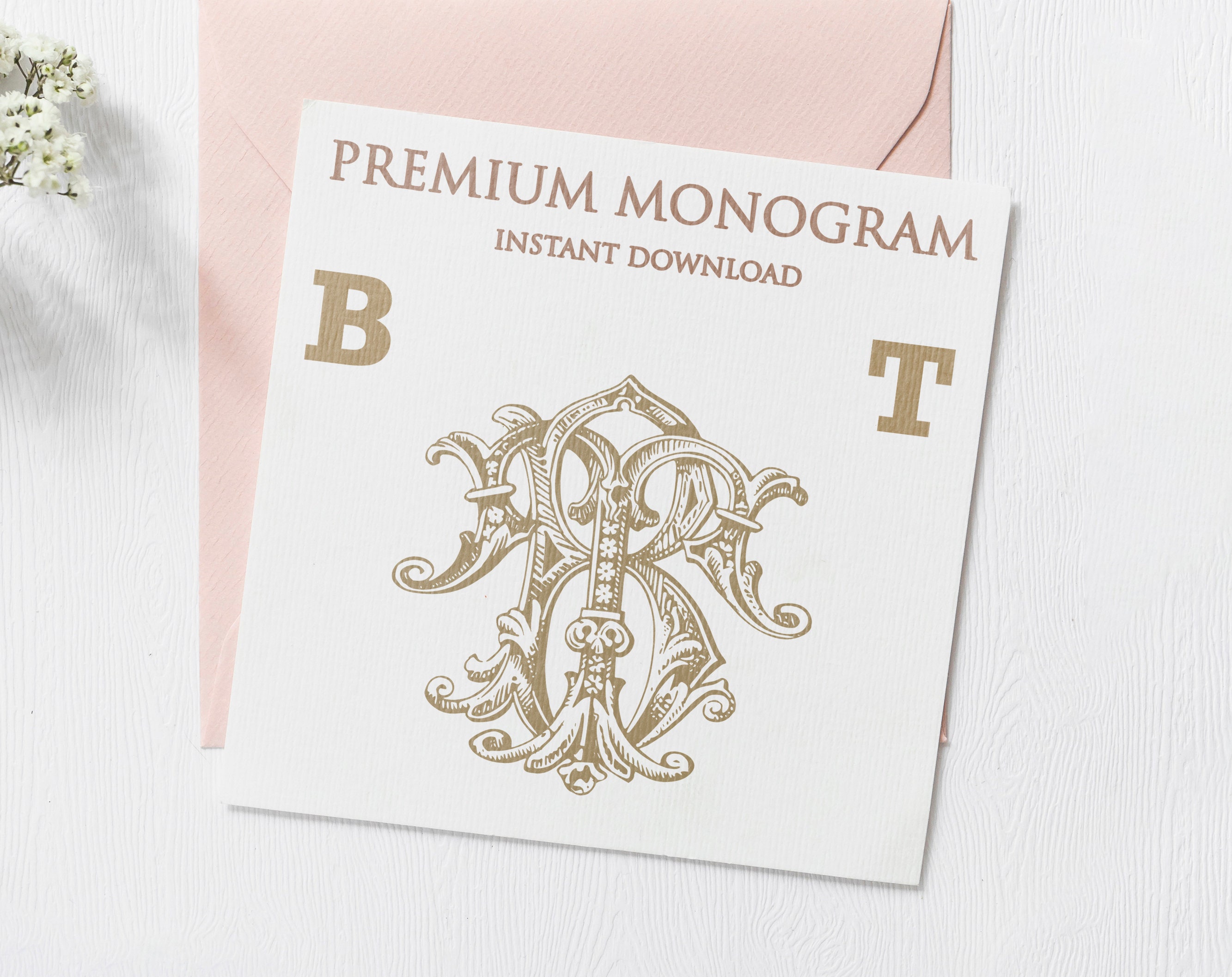 BT TB Wedding Duogram Wedding Monogram Wedding Logo | Etsy