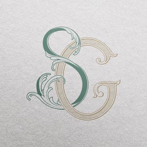 2-letter Monogram (SG) | Digital Download Only - Wedding Monogram SVG ...