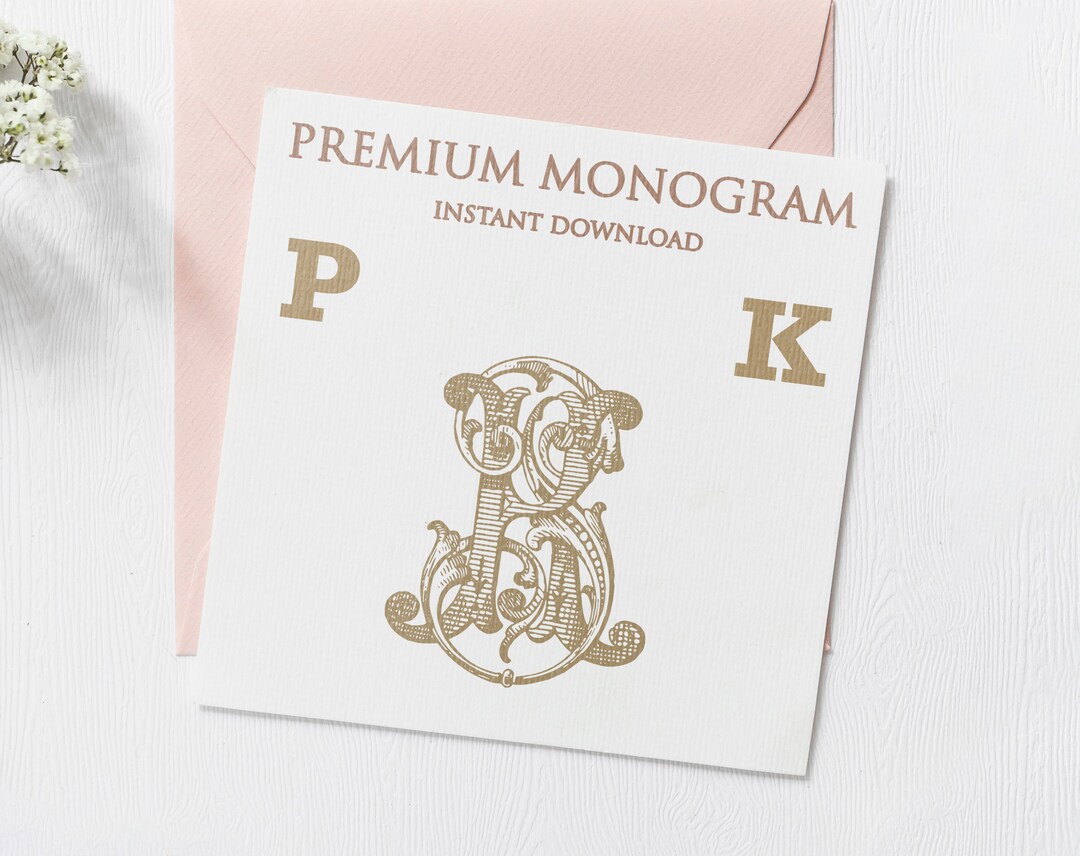 PK KP Wedding Duogram, Wedding Monogram | Wedding Logo | Invitation ...