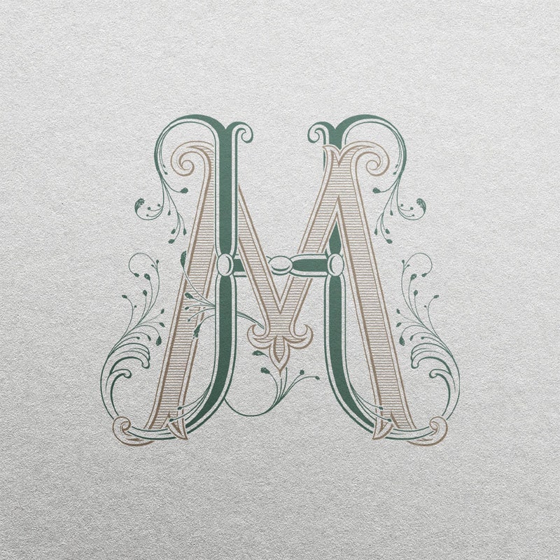 Monogram H - Etsy