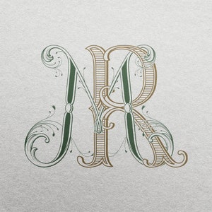 Wedding Monogram SVG With Letters MR | Digital Download - Wedding ...